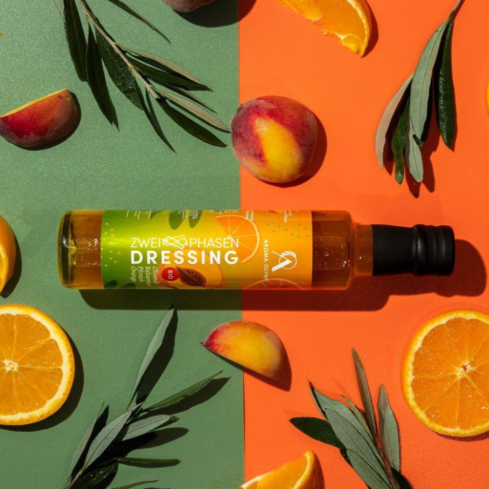 Dressing mit zwei Phasen aus Bio-Zutaten – Aroma Olymp