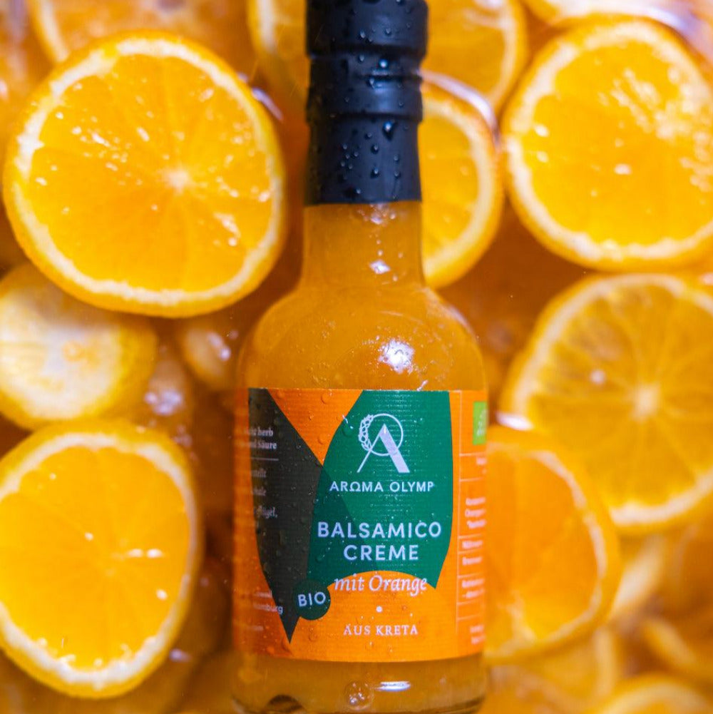 Balsamessig mit Orange aus Kreta - 100 % Bio – Aroma Olymp